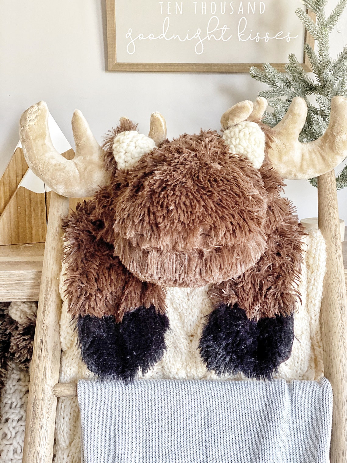 Small Size Moose Rug Animal Rug Claraloo | Etsy