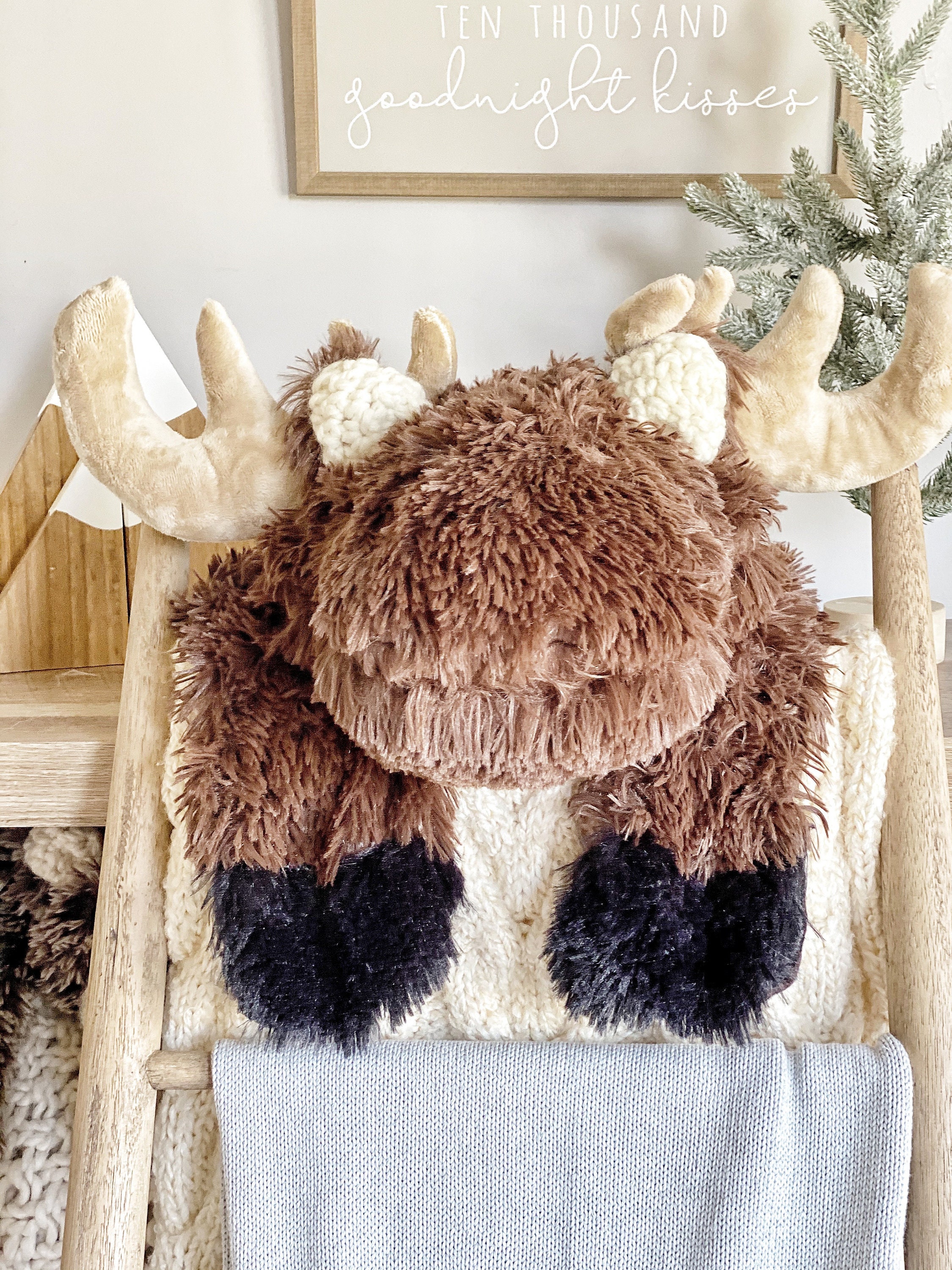 Small Size Moose Rug Animal Rug Claraloo - Etsy