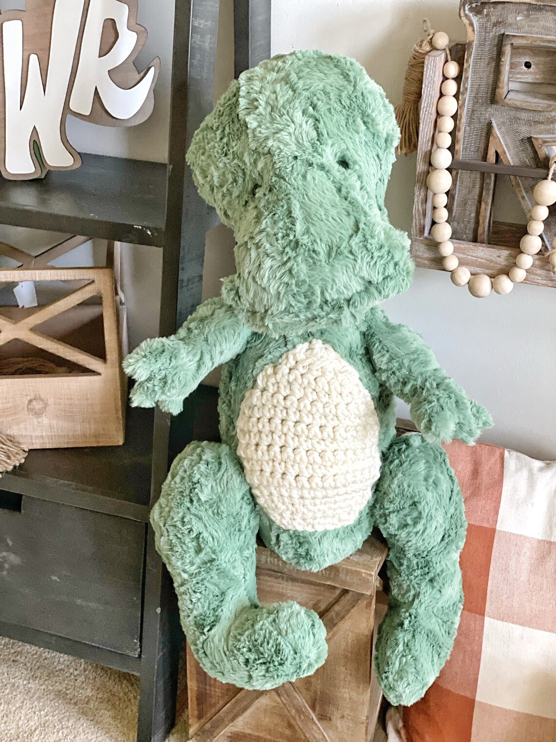 Dinosaur Stuffed Animal - T. Rex Plush - Tyrannosaurus Nursery Decor ...