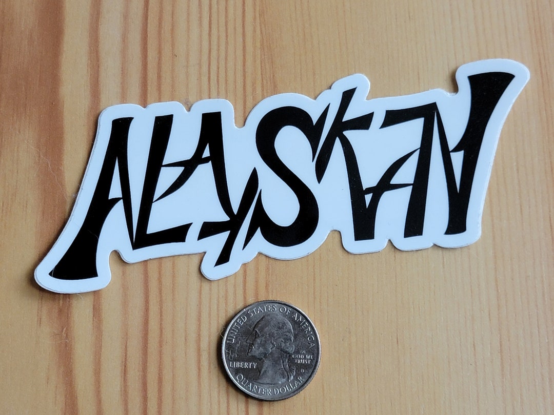 Alaskan Ambigram Sticker Vinyl Weather Proof Water Resistant Alaska ...