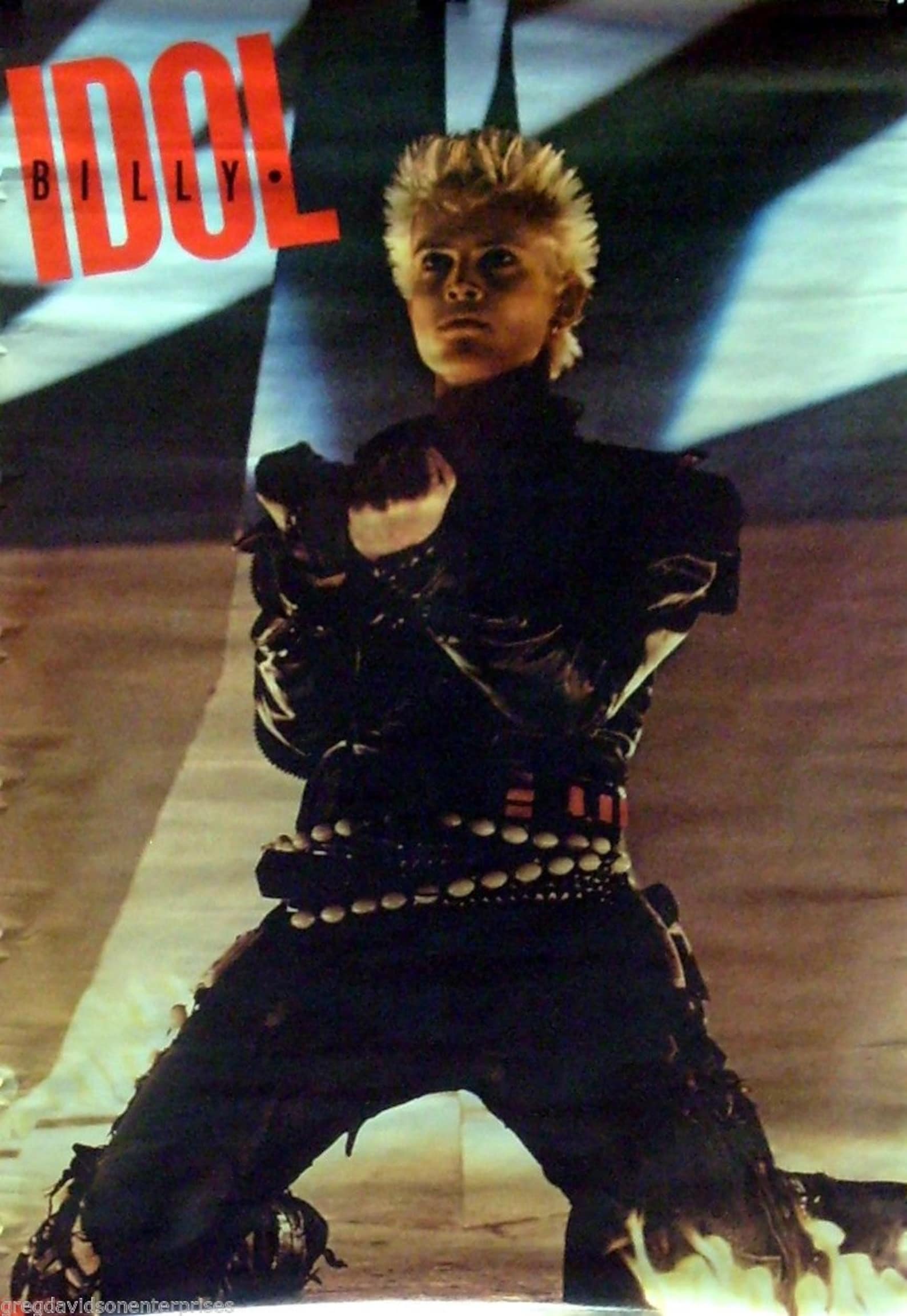 Billy Idol 22x34 Rebel Yell Era Poster 1984 | Etsy