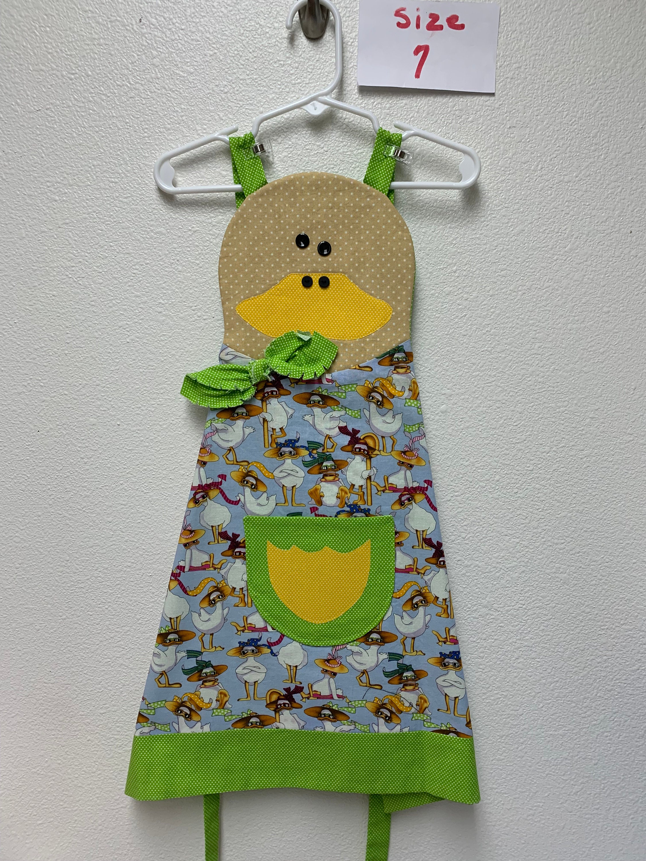 Duck Child's Apron, Crazy Duck, Ducks, Animal Face, Webbed Feet, Yellow ...