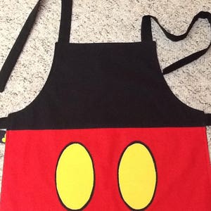 Mickey Mouse Child's Apron. Inspired by Mickey Mouse, Costume, Play ...