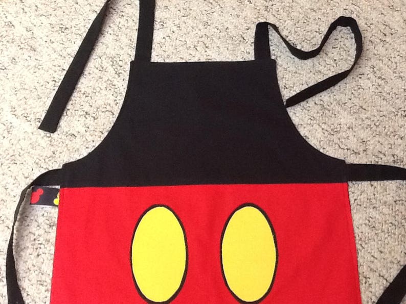 Mickey Mouse Child's Apron. Inspired by Mickey Mouse, Costume, Play ...