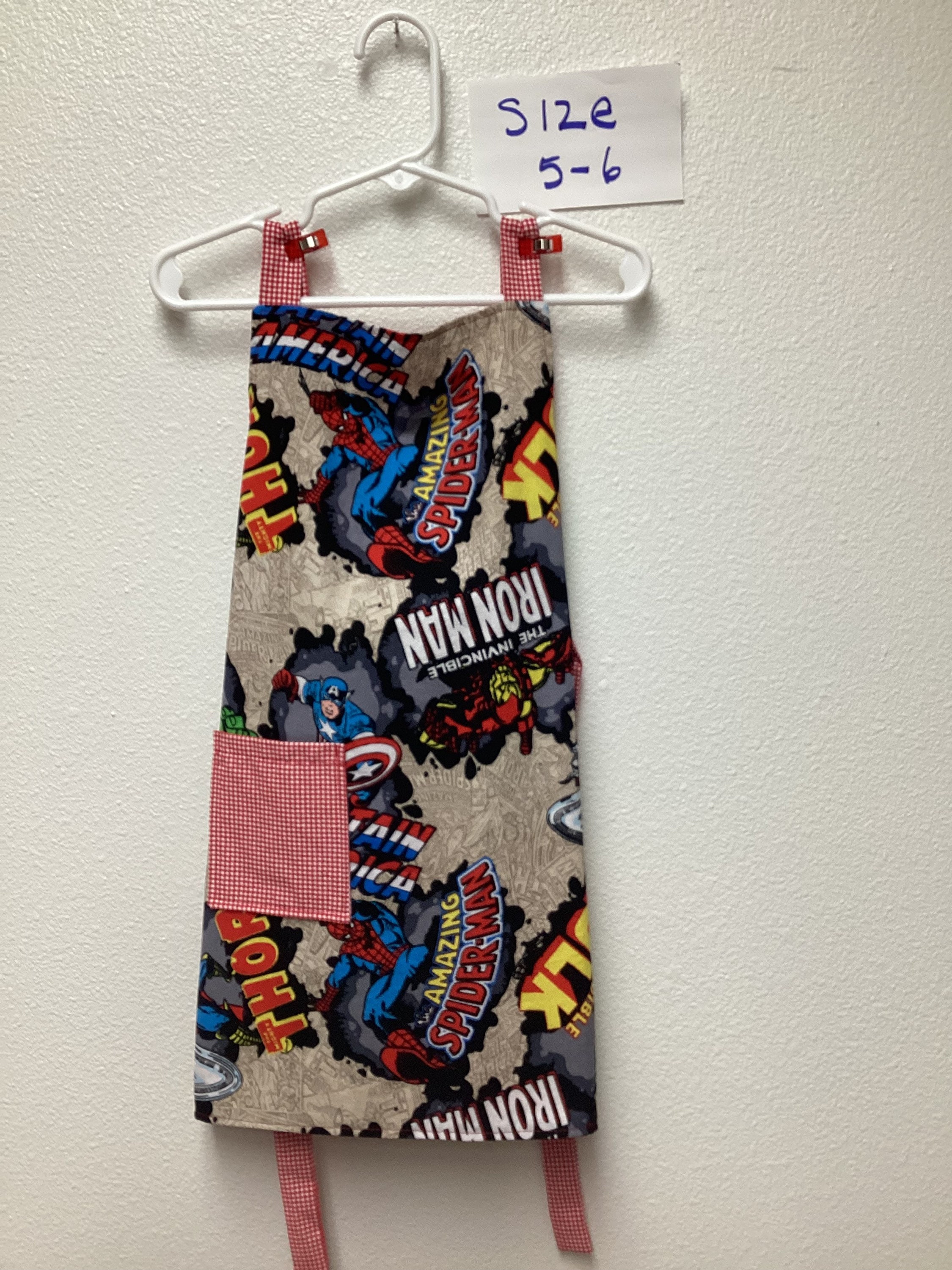 Avengers Child's Apron Kid's Apron Iron Man Thor - Etsy