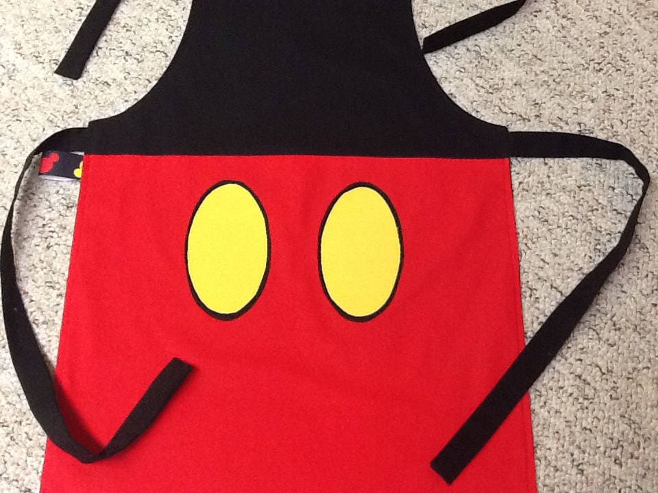 Mickey Mouse Child's Apron. Inspired by Mickey Mouse, Costume, Play ...