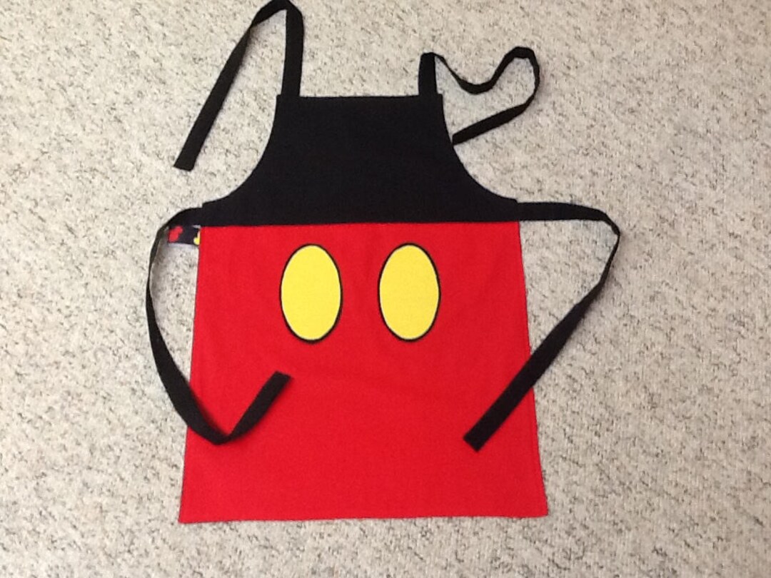 Mickey Mouse Child's Apron. Inspired by Mickey Mouse, Costume, Play ...