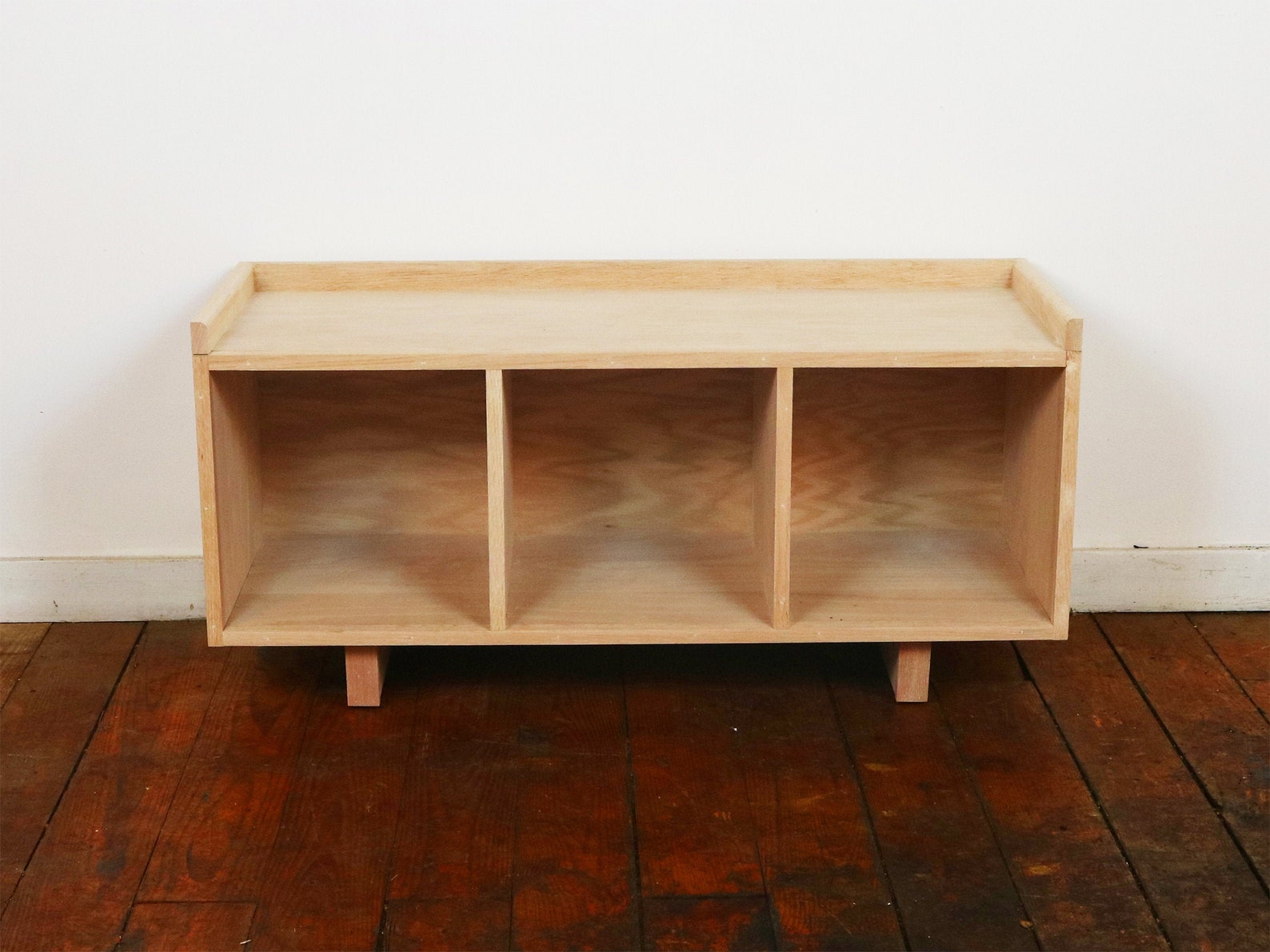 OAK Three Cube Bench/entertainment Center Finished/unfinished - Etsy