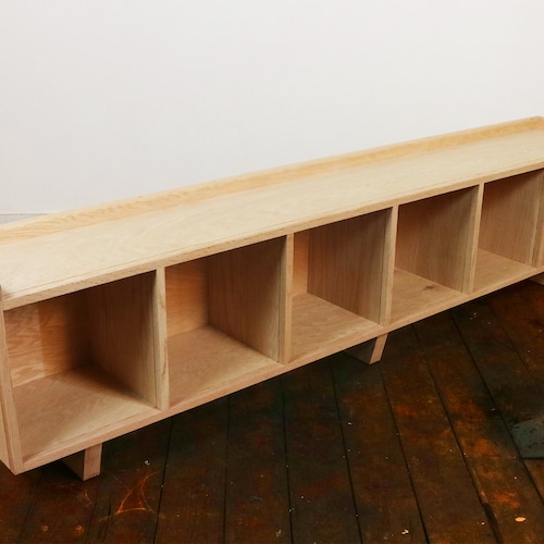 OAK Six Cube Bench/entertainment Center Finished/unfinished - Etsy