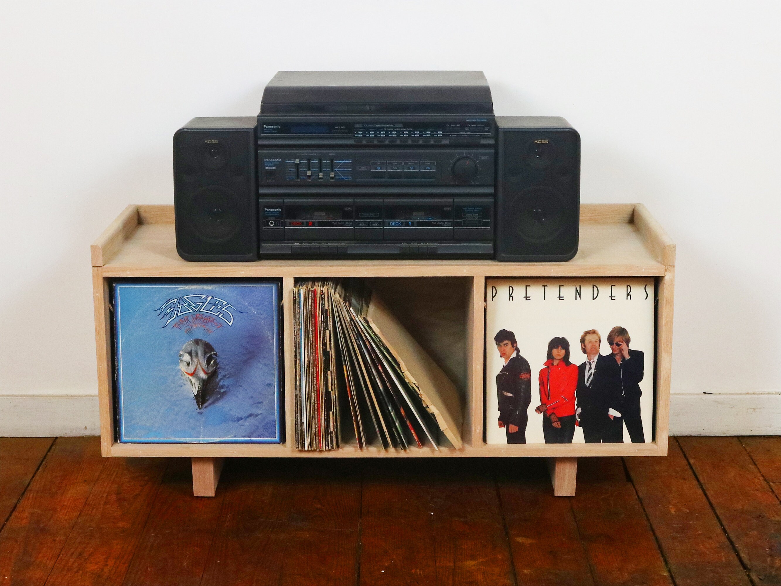 OAK Three Cube Bench/entertainment Center Finished/unfinished - Etsy