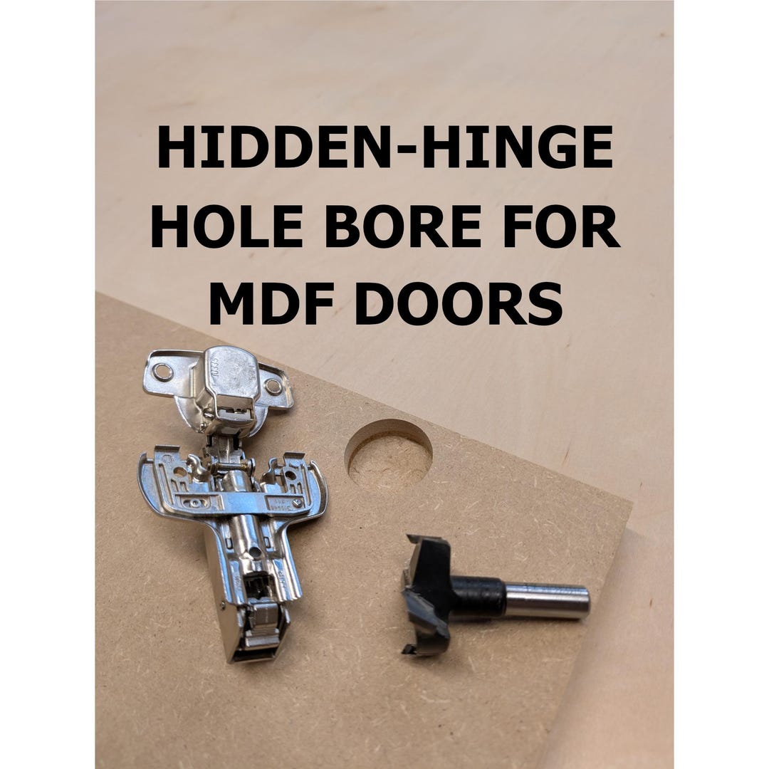 Hidden Hinge Hole Bore Pair/set for MDF Doors 35mm Diameter 3mm 5mm ...