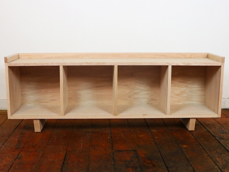 OAK Four Cube Bench/entertainment Center Finished/unfinished - Etsy