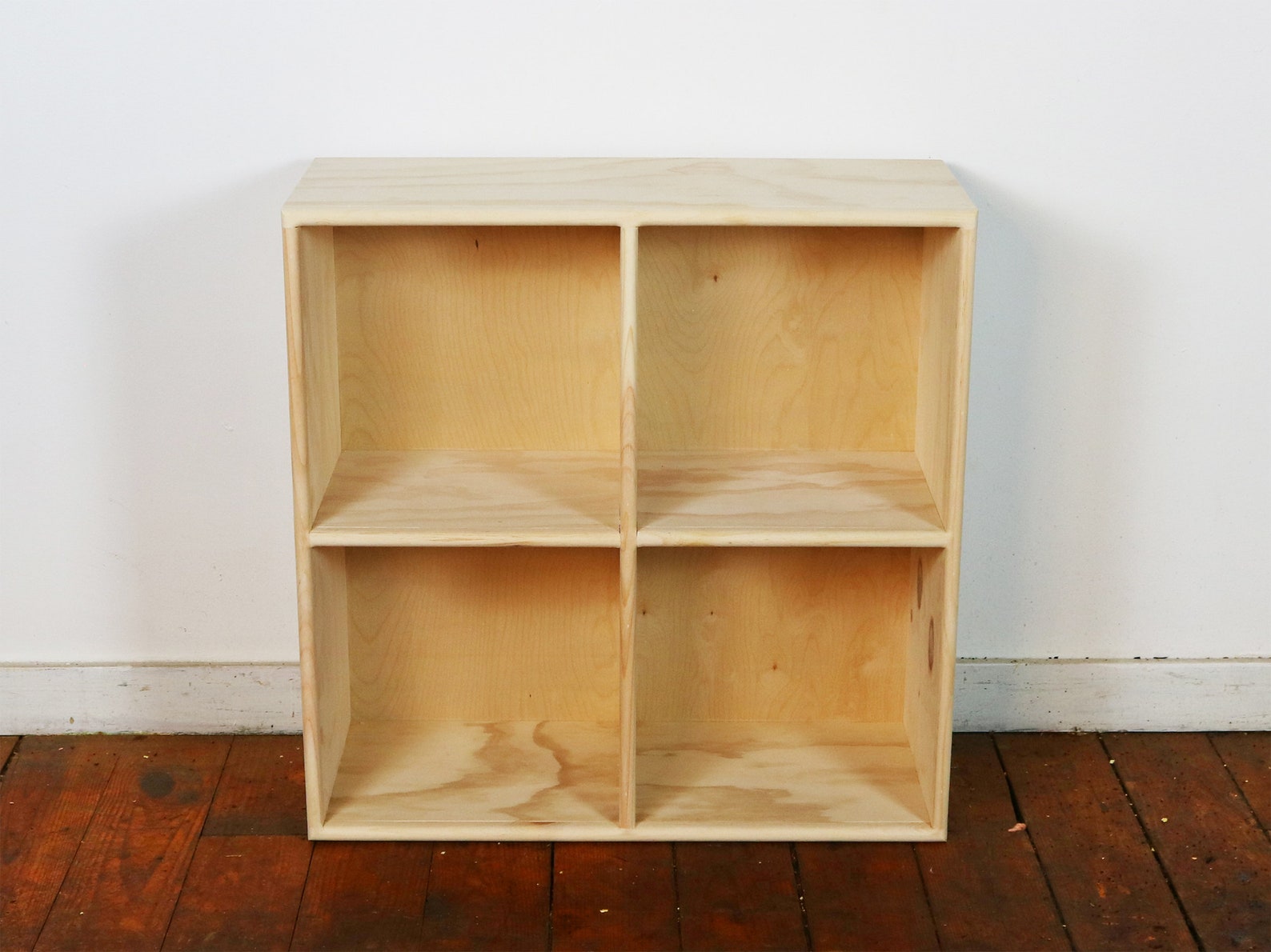 PINE 2x2 Cube Shelf Record Storage Bookcase Finished/unfinished Modern ...