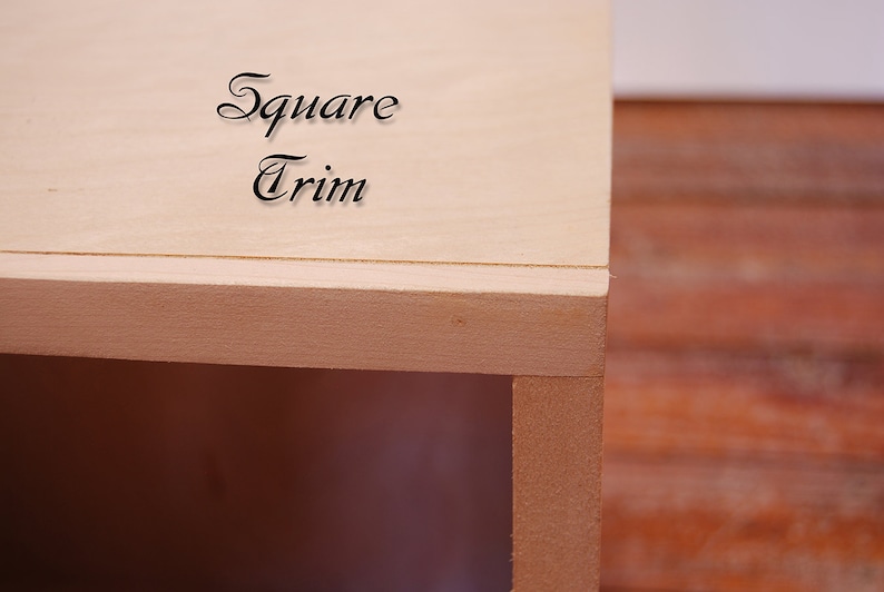 OAK Four Cube Bench/entertainment Center Finished/unfinished Modern ...