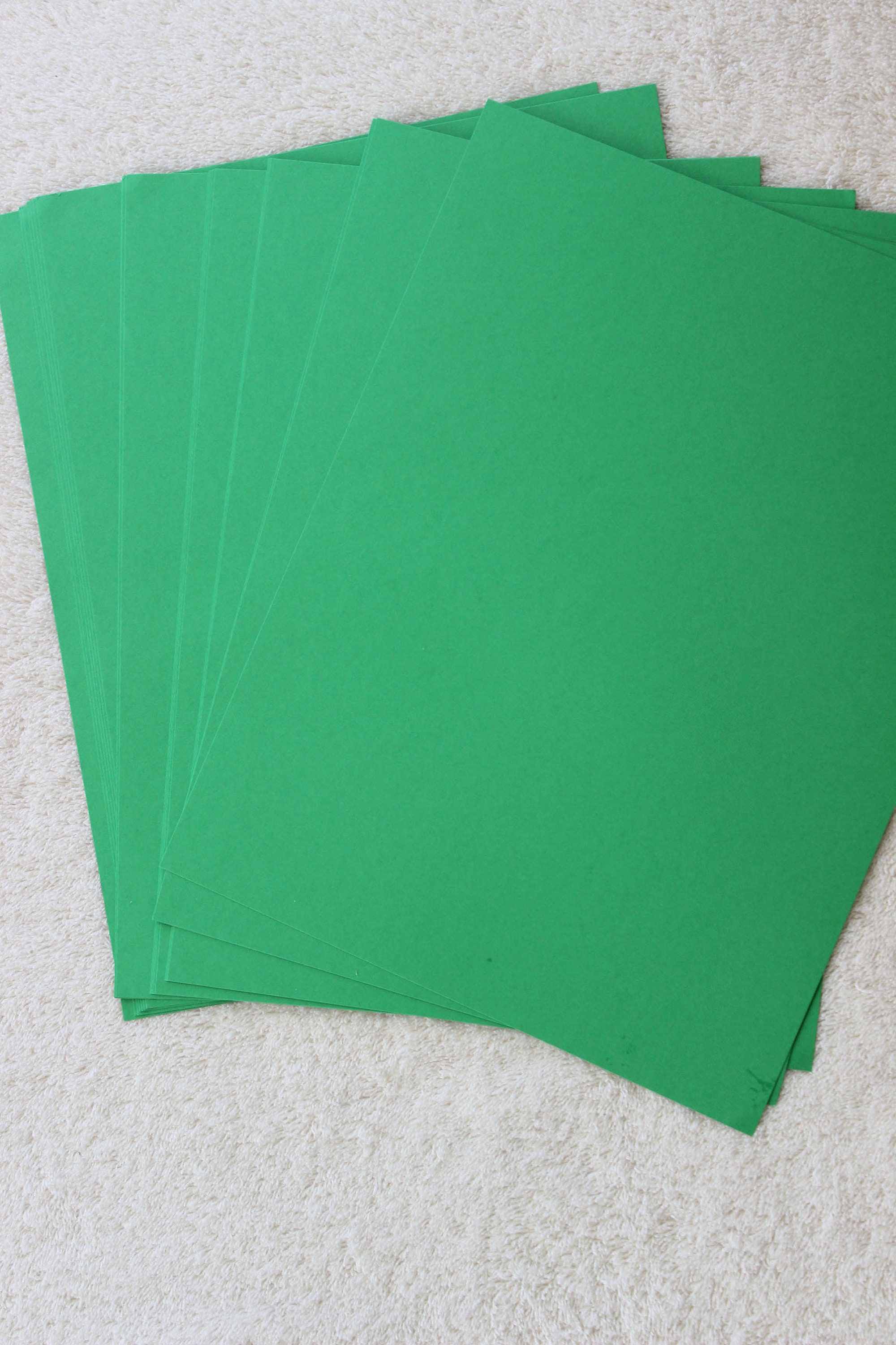 80 Sheets Card Stock Letter Size Green and Orange 65 LB Card - Etsy