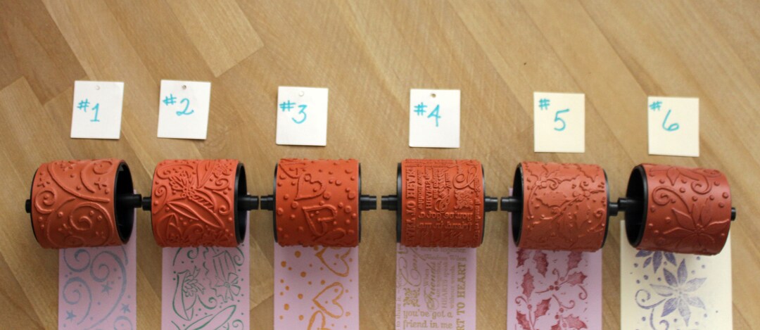 Stampin' Around Roller Rubber Stamps Large/wide Various Themes Your ...