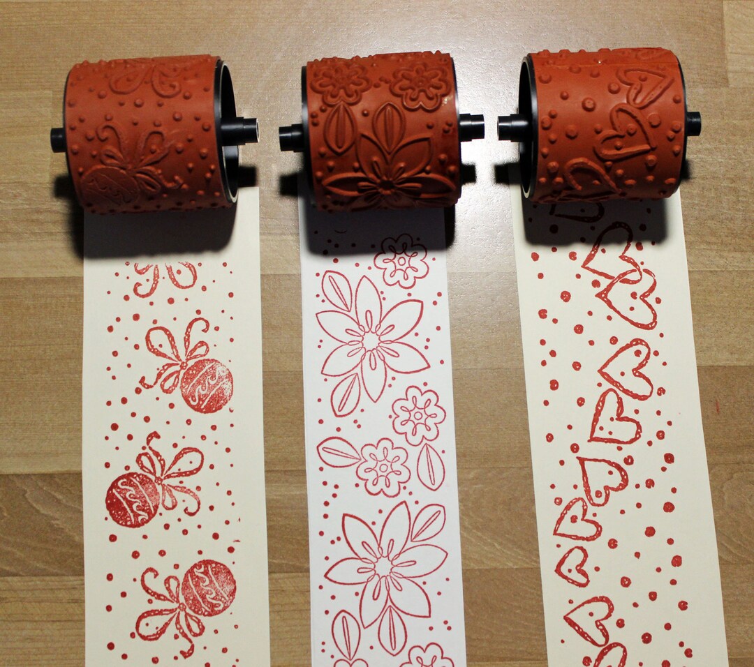 Stampin' Around Roller Rubber Stamps Large/wide Various Themes Your ...