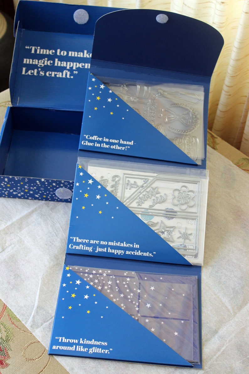 Papercraft Kit Card Making Kit Scrapbooking Kit Paper Cardstock Clear ...