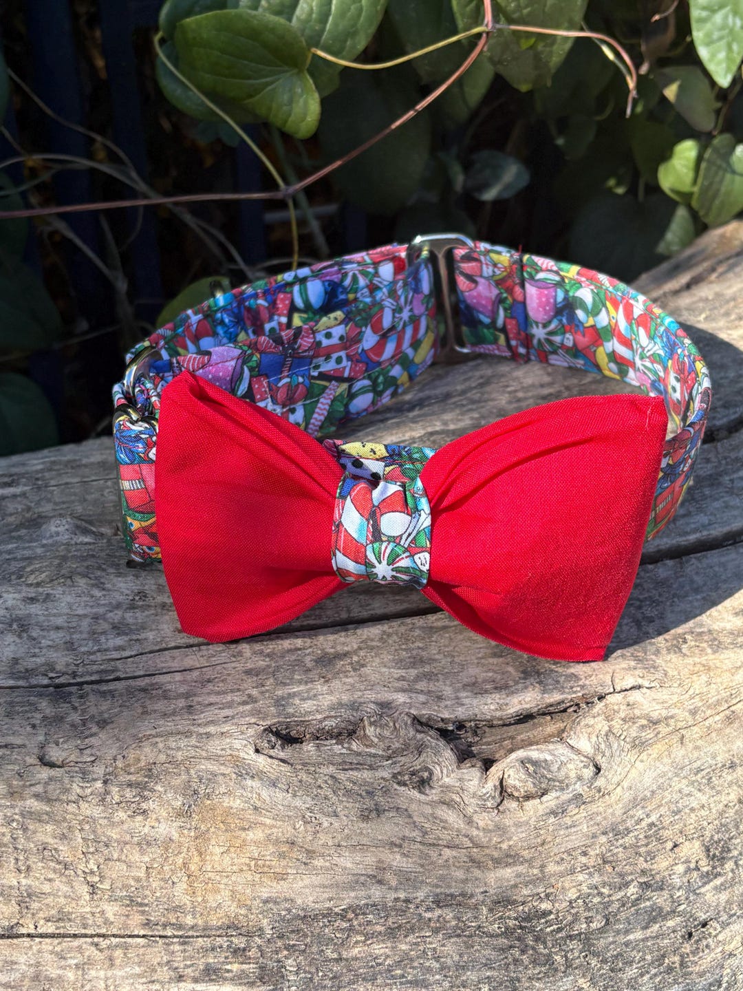 Christmas Dog Collar: Holiday Print, Buckle or Martingale - Etsy