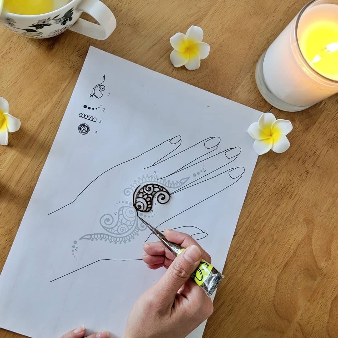 Learn Henna Art Mehndi Designs - Step by Step Guide - Digital Printable ...