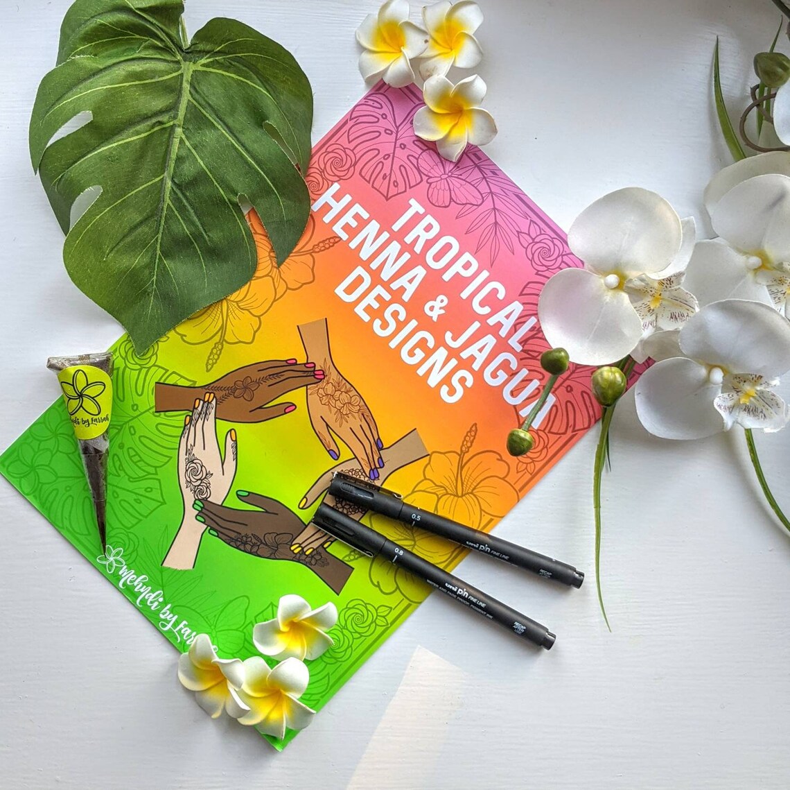 Tropical Henna and Jagua Design Pattern Digital Ebook 100 Unique ...