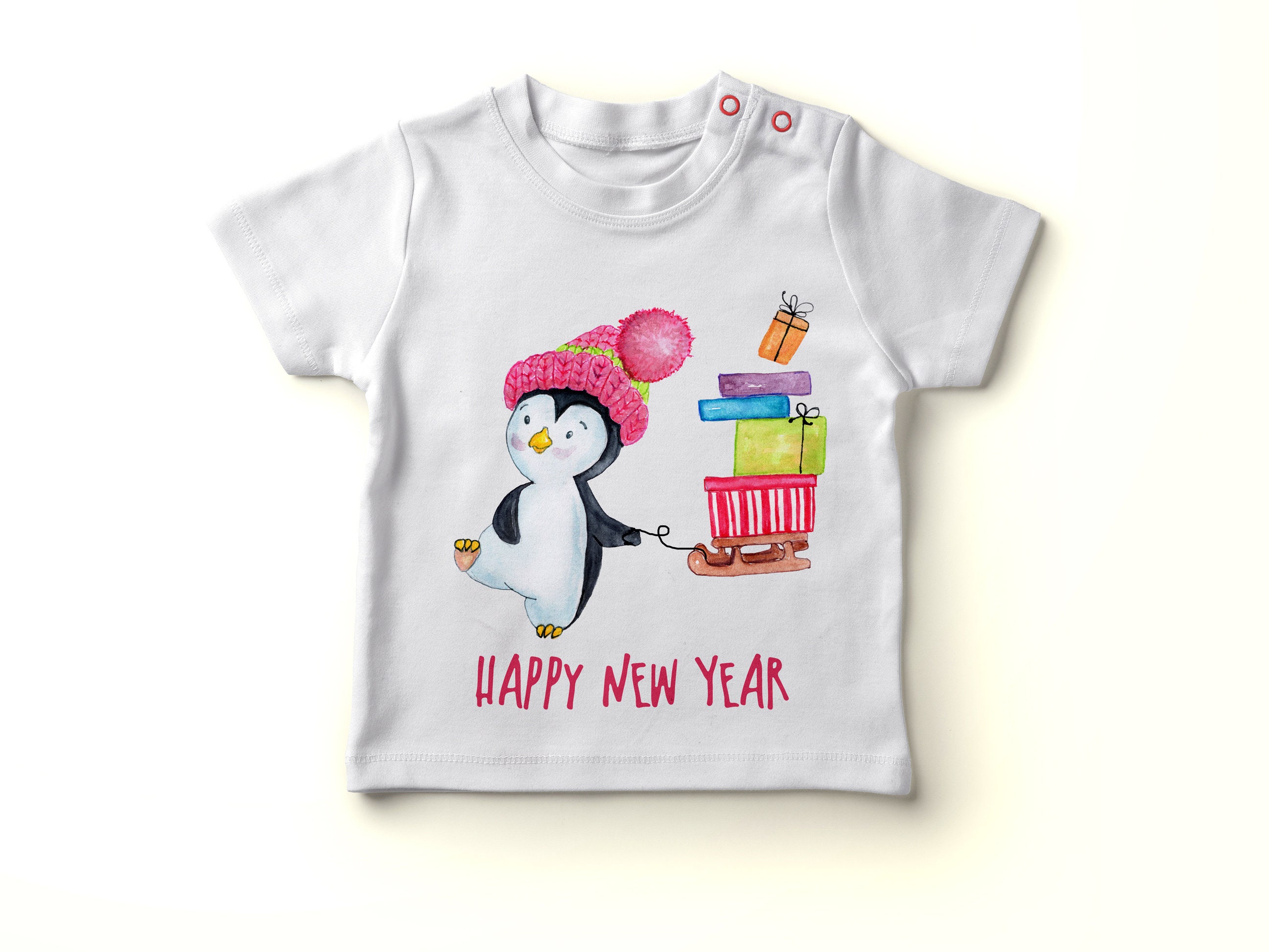 Cute Watercolor Penguins Clipart: winter Animals | Etsy