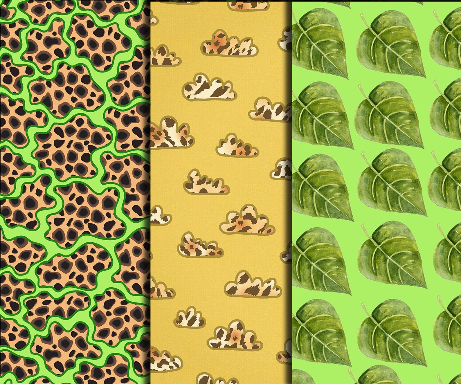 Safari Digital Paper: animal PRINT Paper Safari - Etsy