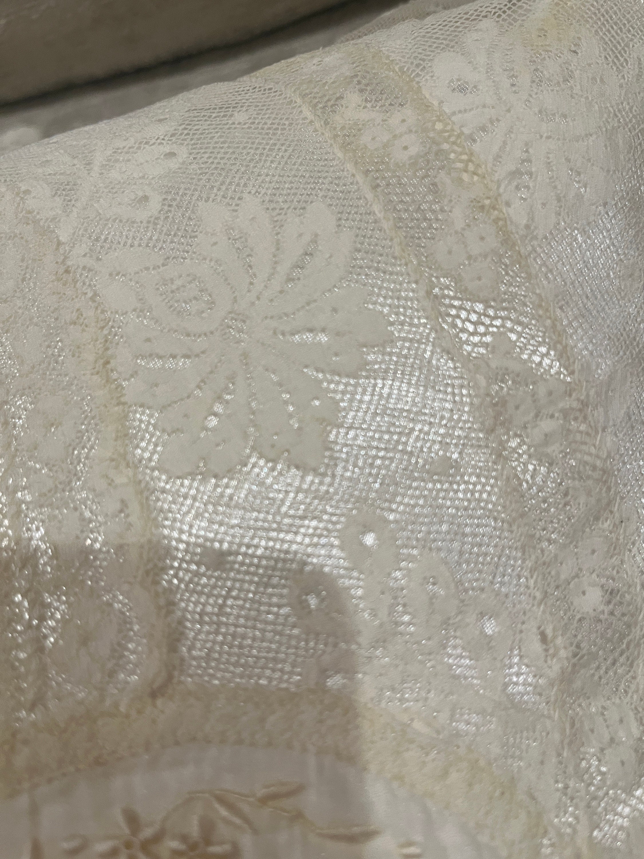 Antique Normandy Lace Rectangular Pillow Sham STUNNING - Etsy