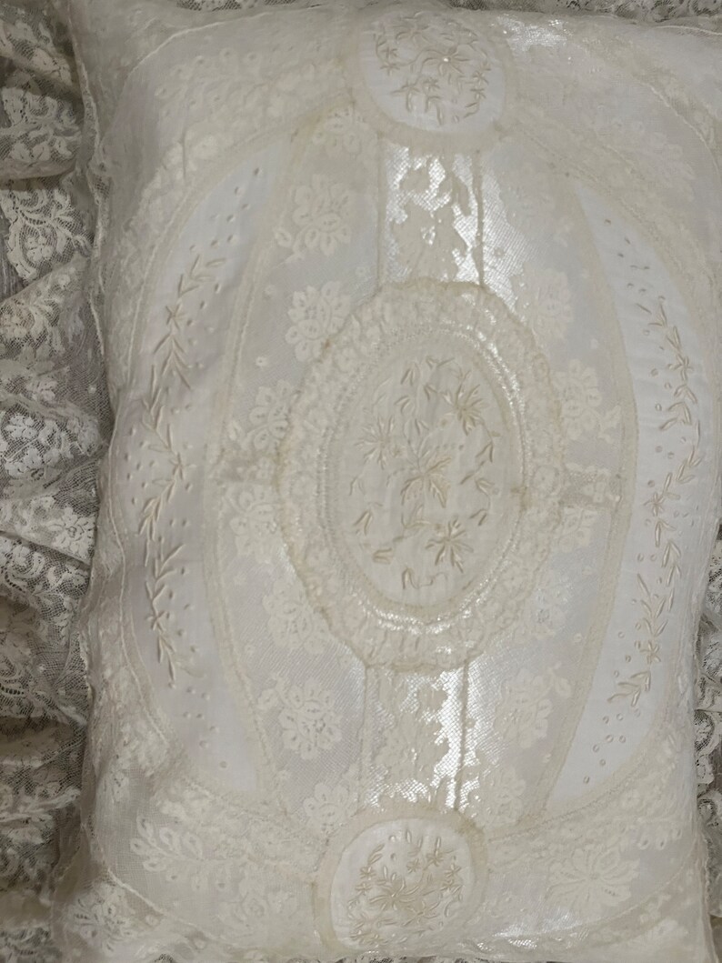 Antique Normandy Lace Rectangular Pillow Sham STUNNING - Etsy