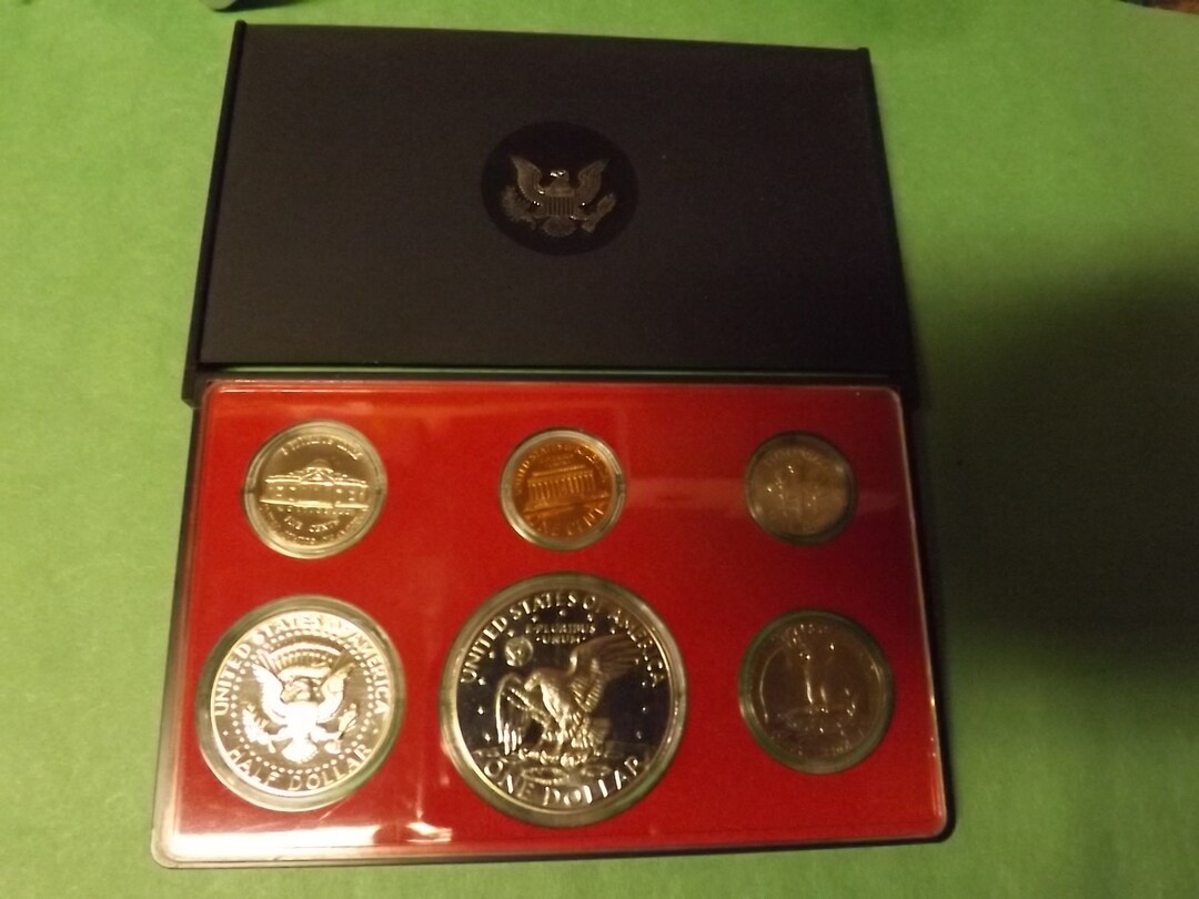 1973-s-united-states-6-coin-proof-set-silver-dollar-to-penny-etsy