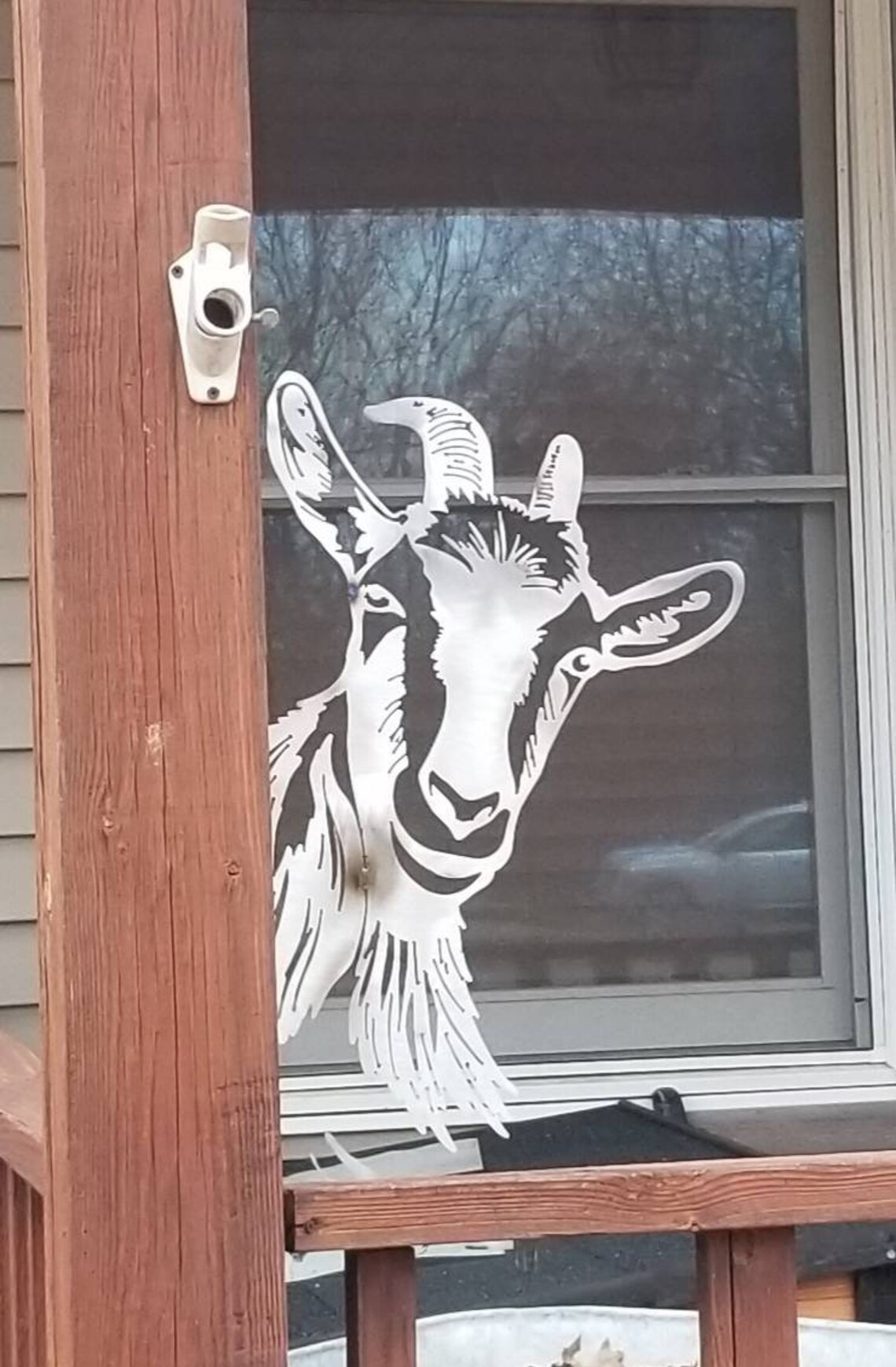 Peek A Boo Goat yard Decoration-farm-sillouette-gift - Etsy