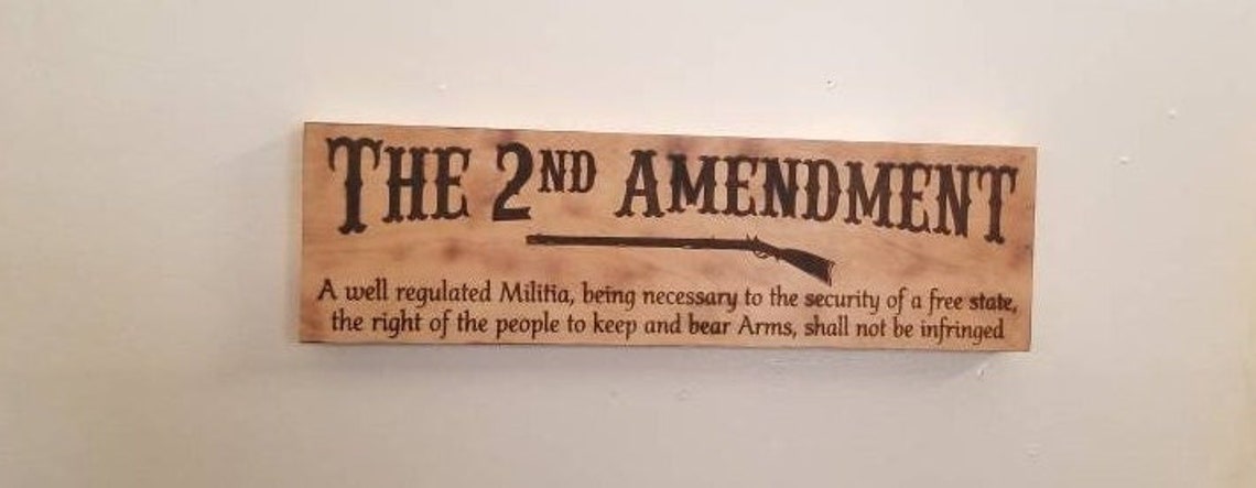 The 2nd Amendment Wall Decor - Etsy