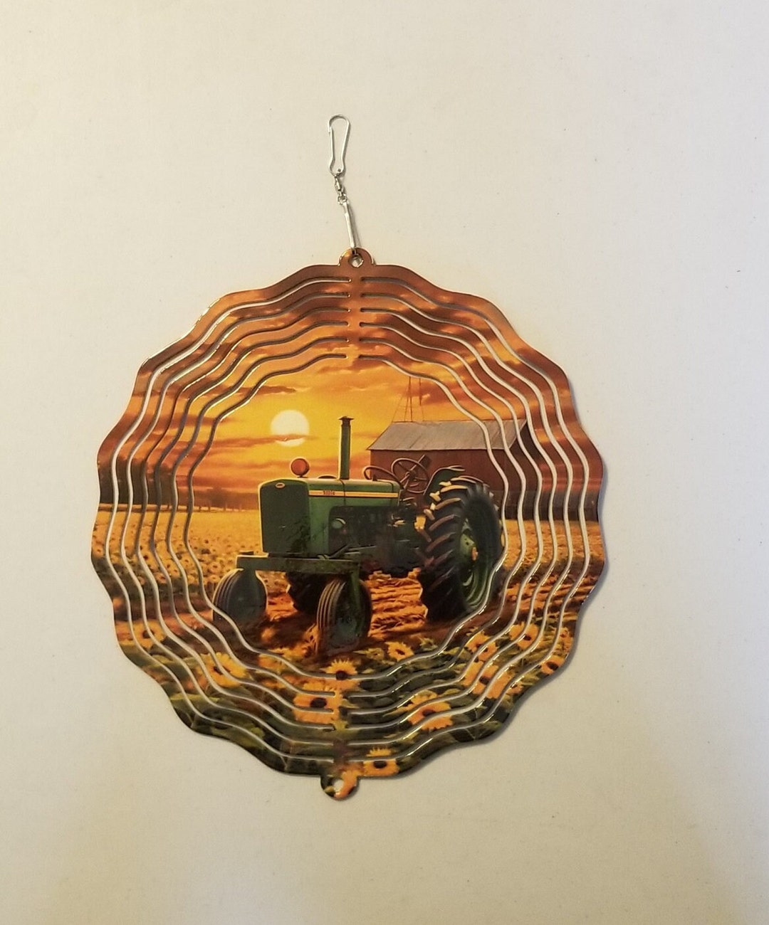 Farm Sunset With Tractor Wind Spinner - Etsy