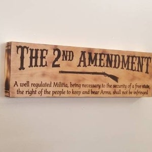 The 2nd Amendment Wall Decor - Etsy