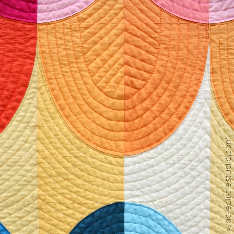 Sunrise / Sunset Curve Quilt. Pattern Only. Modern Quilt. Yogi | Etsy