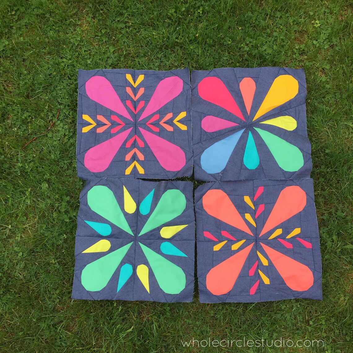 Patchwork Petals Quilt Pattern Only. Modern Quilt. - Etsy