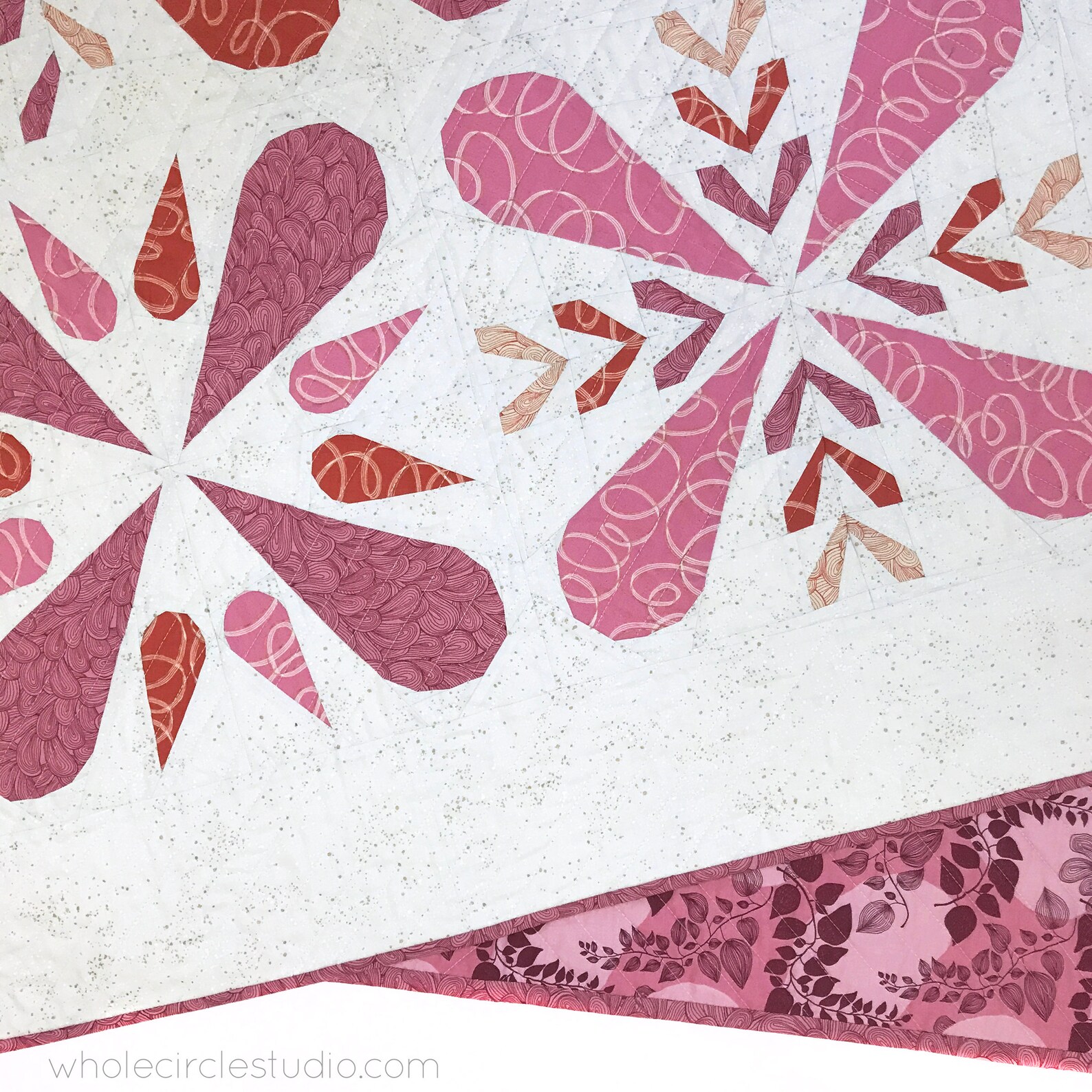 Patchwork Petals Quilt — Pattern Only. Modern Quilt. Foundation Paper ...