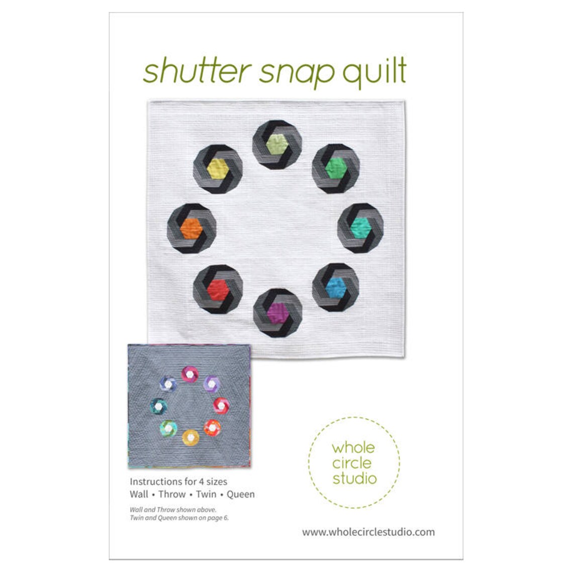 Camera Quilt Pattern. Modern Quilt. PDF Pattern Only. Foundation Paper ...