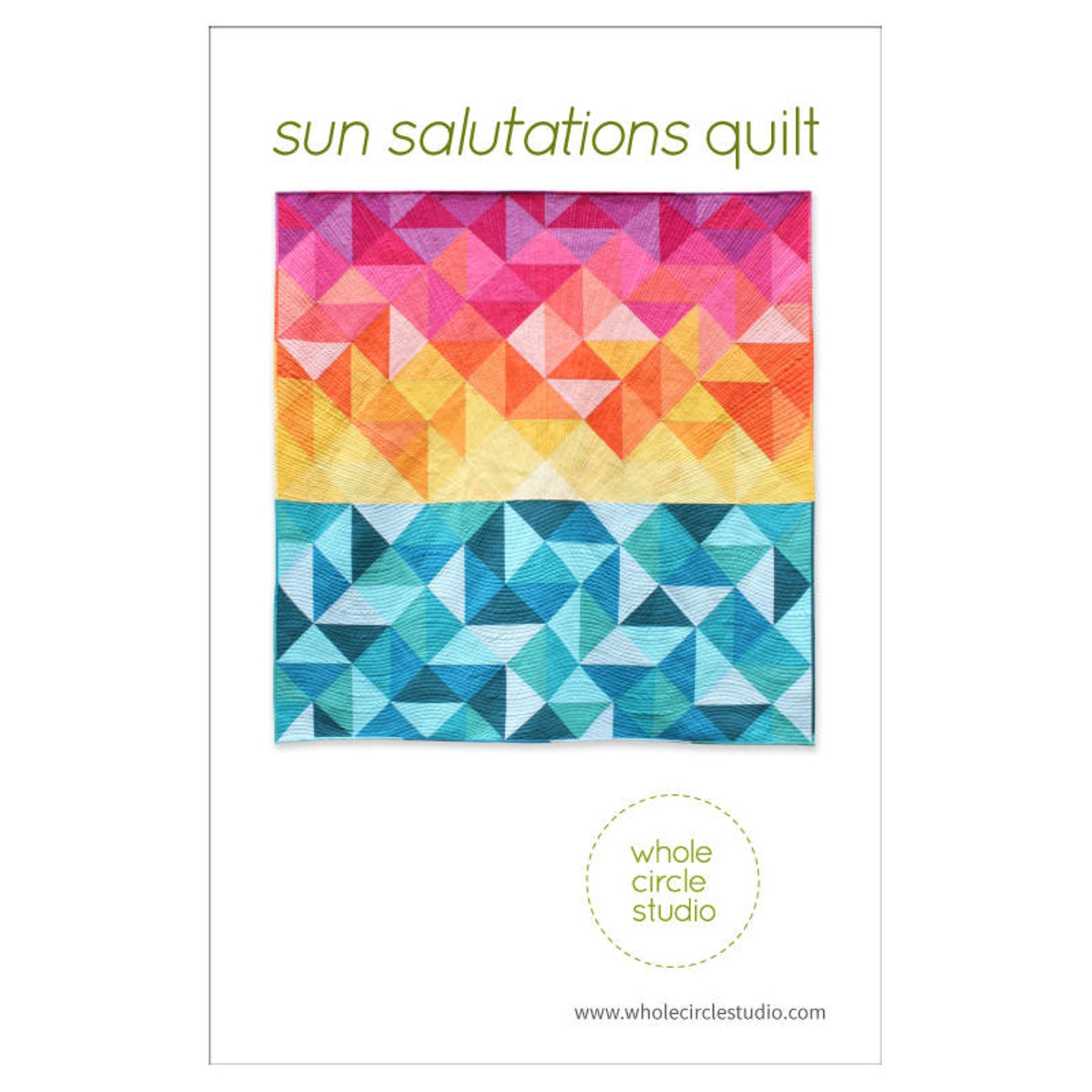 Sunrise / Sunset Quilt. Pattern Only. Modern Quilt. Yogi Gift. Baby ...