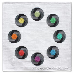 Camera Quilt Pattern. Modern Quilt. PDF Pattern Only. Foundation Paper ...