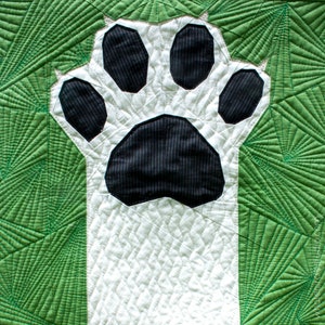 Dog + Cat Quilt Pattern. Paws Up! Modern Quilt. PDF Download ...