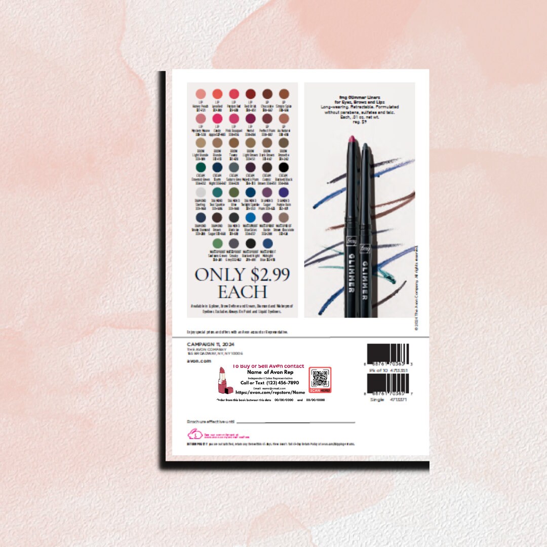 Avon Printable Book Labels for Avon Reps - Etsy UK