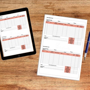 Avon Order Forms Invoice Forms Digital And/or Printable - Etsy