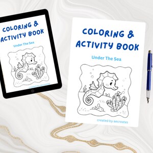 Under the Sea Coloring & Activity Book: Summer Fun (digital Download ...