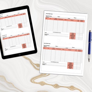 Avon Order Forms Invoice Forms Digital And/or Printable - Etsy