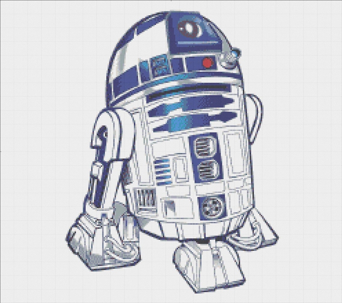Star Wars R2D2 Cross Stitch Pattern | Etsy