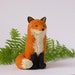 Polymer Clay Red Fox Sculpture, Miniature Figurine, Clay Animal ...