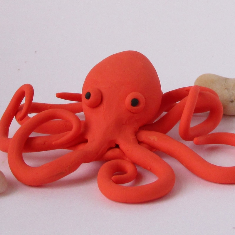 Orange Octopus - Etsy