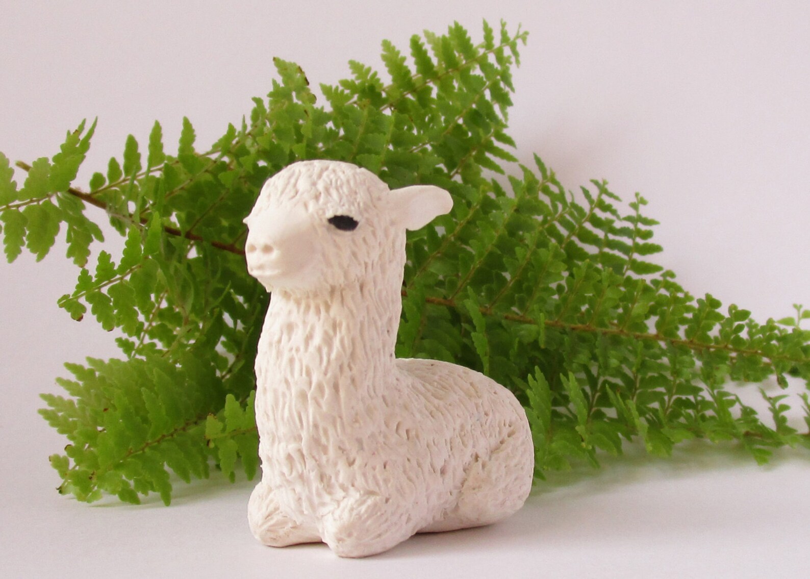 Polymer Clay Sitting Alpaca Llama Sculpture Collectible - Etsy