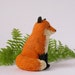Polymer Clay Red Fox Sculpture, Miniature Figurine, Clay Animal ...